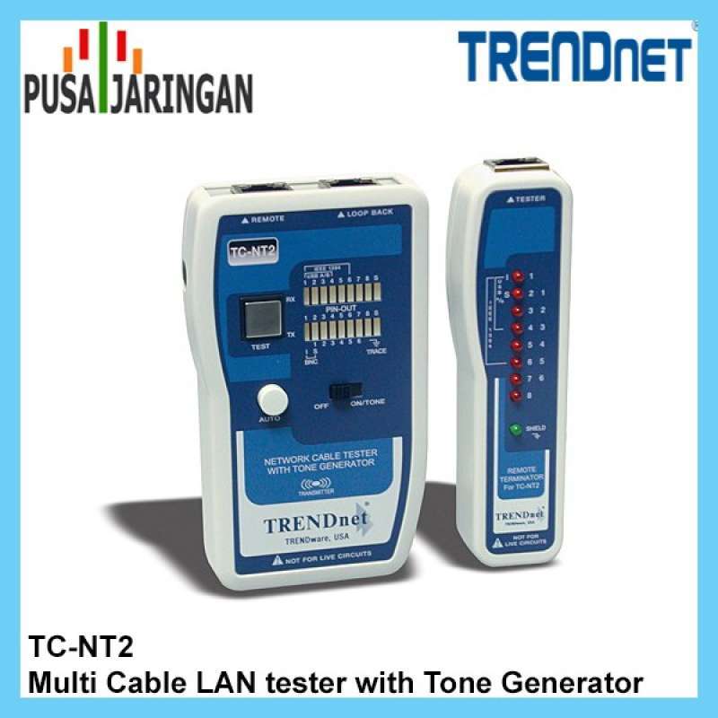 Promo Trendnet Tc-nt2 Multi Cable Tester / Lan Tester, Tonoe Generator ...