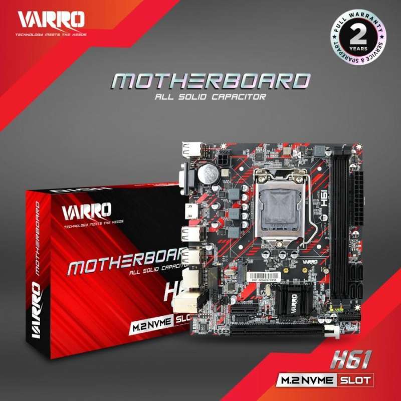 Jual MOTHERBOARD VARRO H61V-R3 INTEL SOCKET LGA 1155 DDR3 VGA HDMI di ...