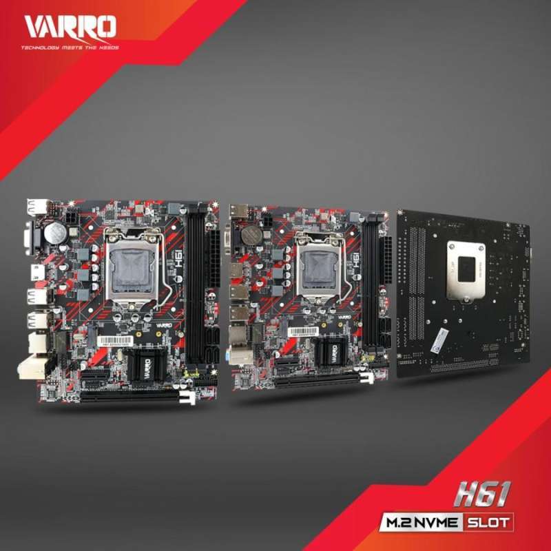 Jual Motherboard Varro H61v-r3 Intel Socket Lga 1155 Ddr3 Vga Hdmi Di ...