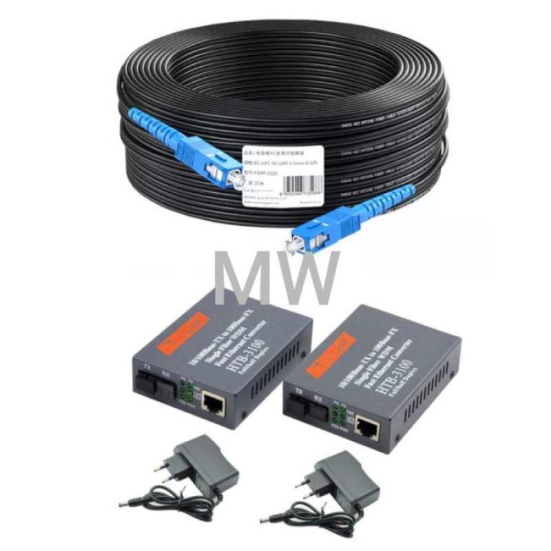 Promo Paket Cable Fiber Optic 80M+HTB 3100 A dan B Diskon 23% di Seller ...