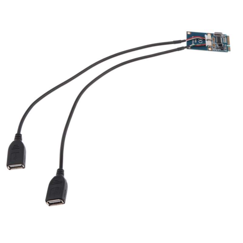 Promo Mini PCI Express to Dual USB Adapter Card Board mPCIe to 5 Pin ...