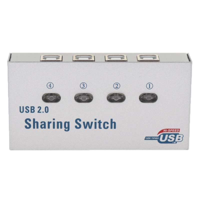 Promo USB Auto Sharing Switch KVM 4 Ports HUB For PC Scanners Printers ...
