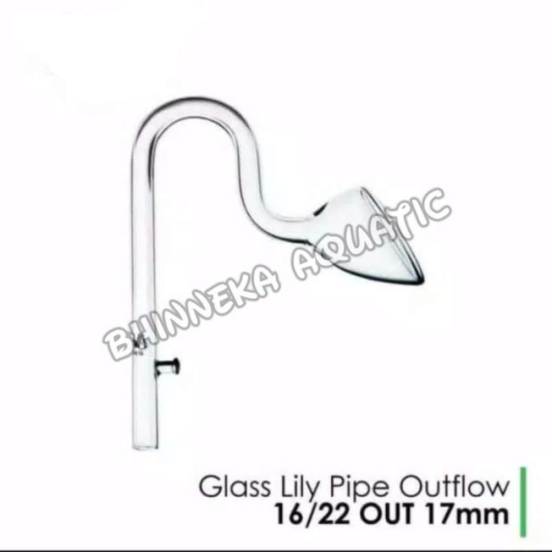 Jual Glass Lily pipe Outflow 16/22 17 mm Filter Aquascape Aquarium di ...