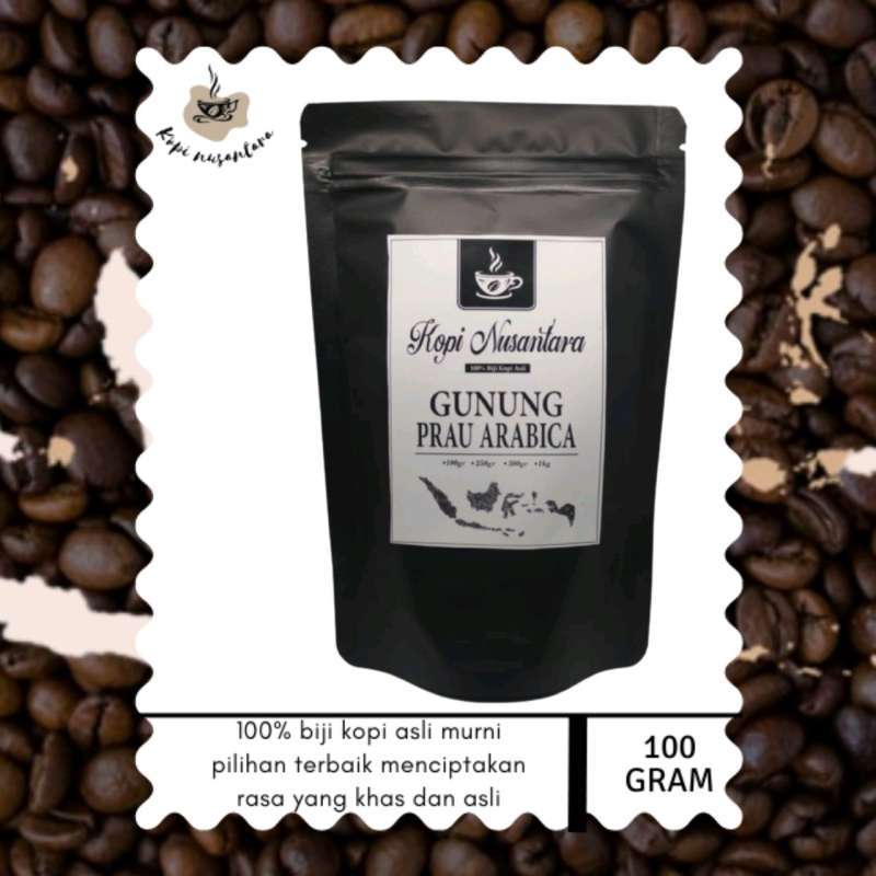 Jual kopi gunung Prau arabika 100% bubuk biji kopi asli murni 100gram ...