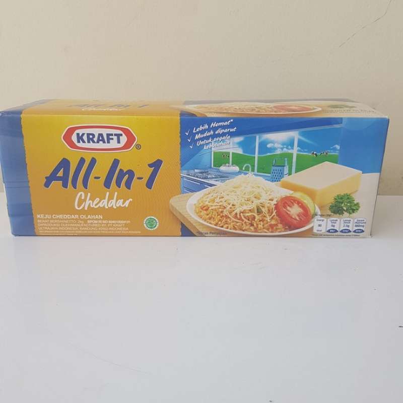 Jual Cheese Keju Kraft All in One Kemasan 2Kg Kraft Cheddar di Seller ...