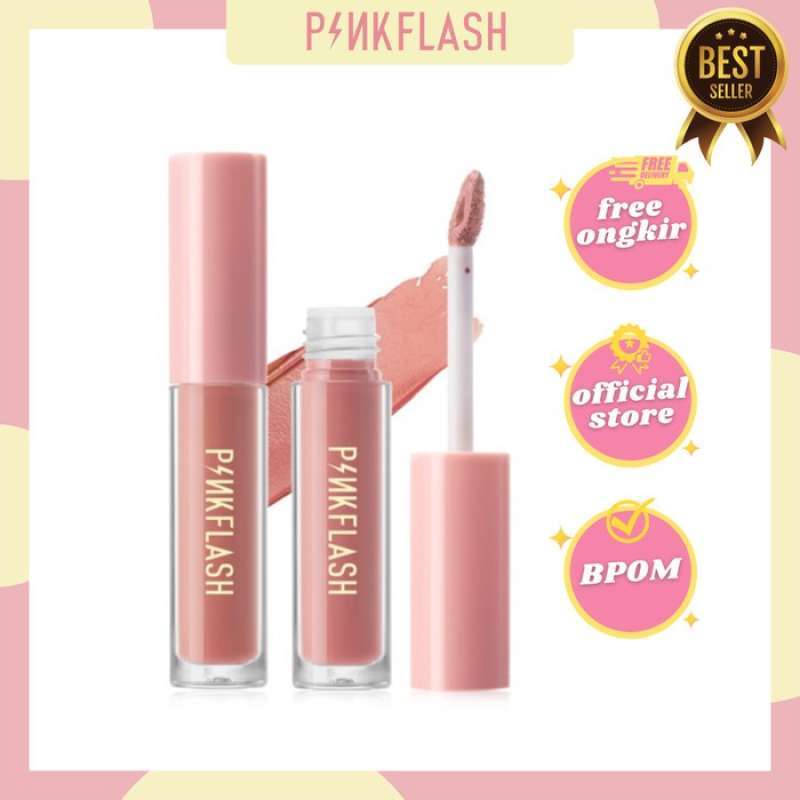 Jual Pinkflash Lip Cream Lasting Matte Pink Flash Lipcream Lembut N05 Cookies Di Seller