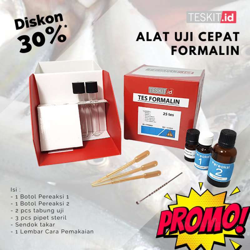 Promo Alat Uji Kandungan Formali, Alat Uji Cepat Makanan Isi 25 Test ...