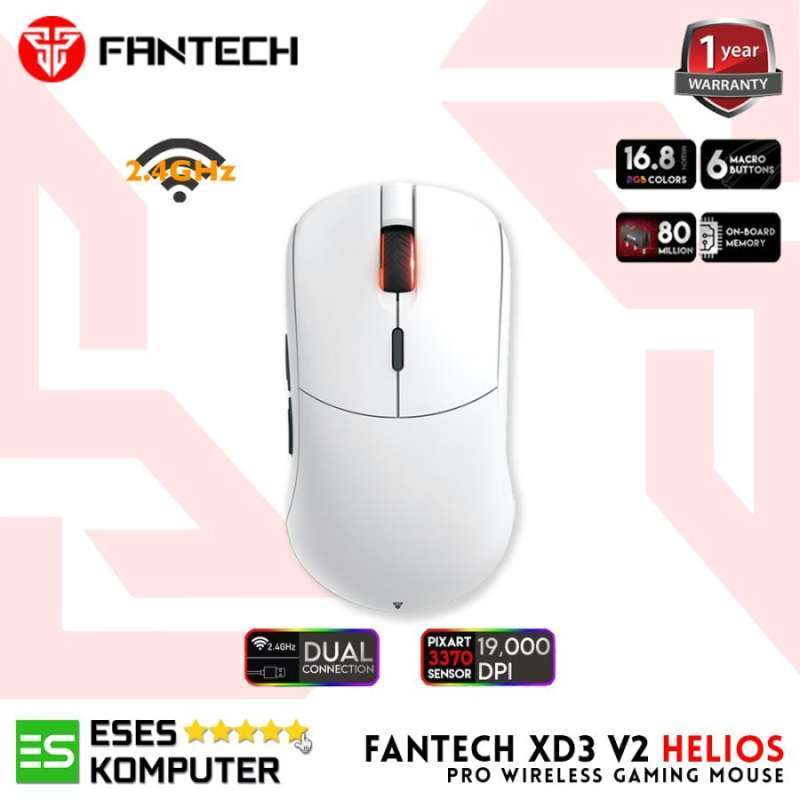 Jual Mouse Fantech XD3 V2 Wireless RGB | Dual Mode | Mouse Gaming ...