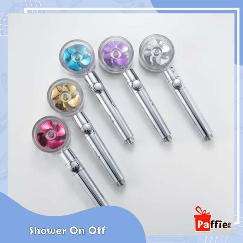 Promo SHOWER ON OFF TURBO FAN HEAD SPA ION 360 ALAT KAMAR MANDI JET ...