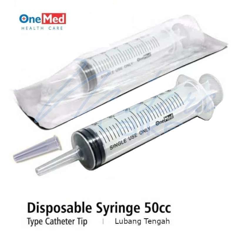 Jual Spuit Suntikan Feeding Syringe Tanpa Jarum 50cc Catheter Tip Onemed 50ml Di Seller