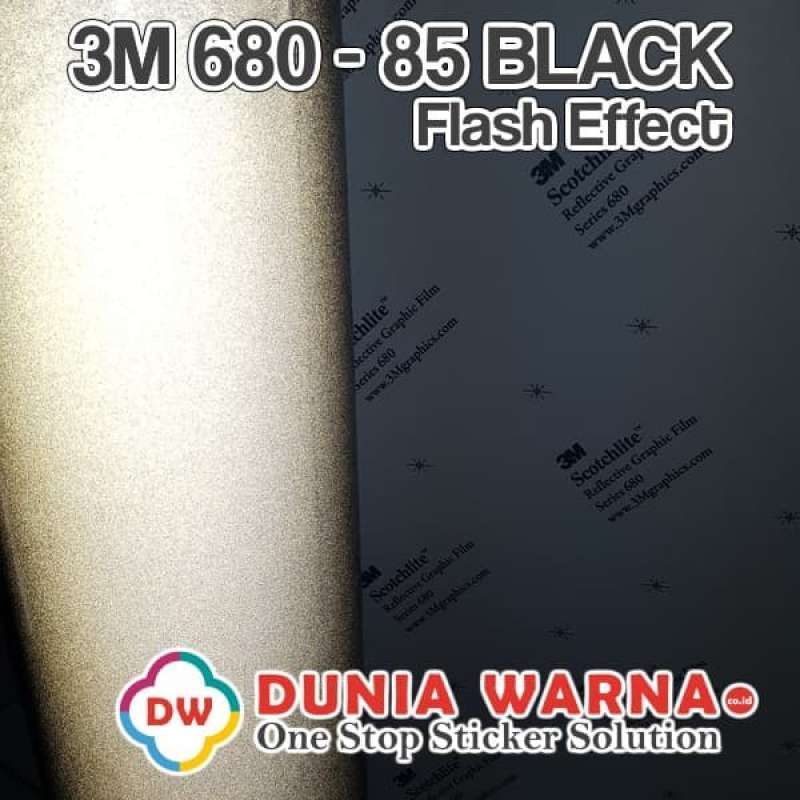 Promo 3M SCOTCHLITE 680-85 BLACK Reflective Sticker 120 CM Skotlet ...