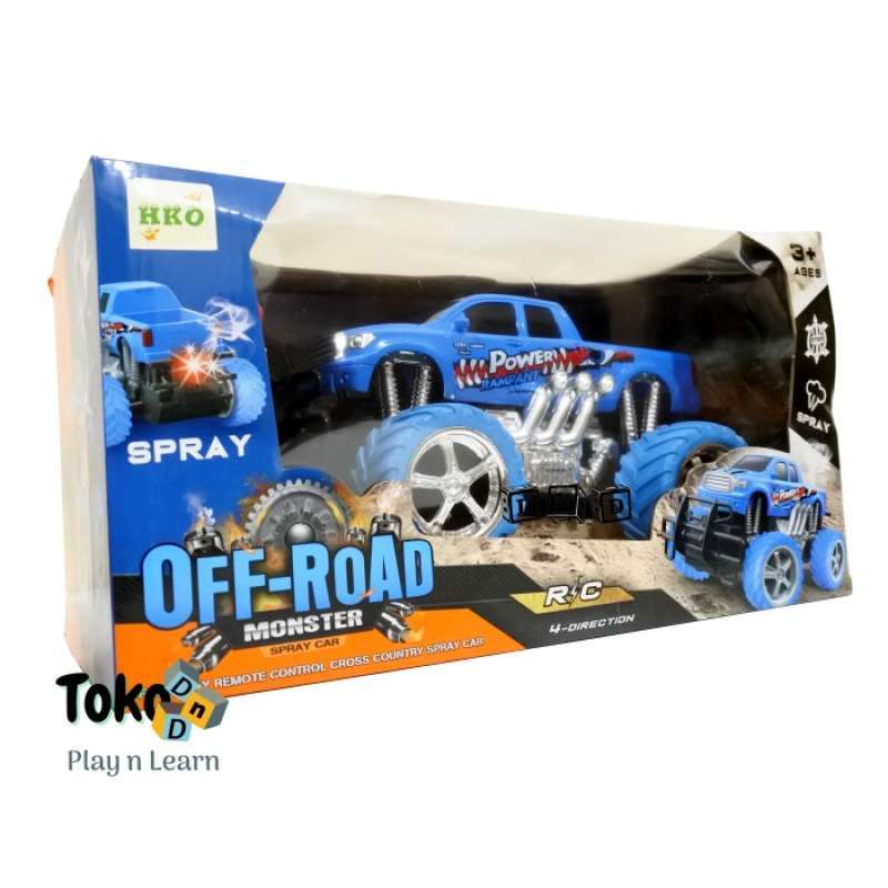 Jual Mainan Anak Remote Control Mobil Off Road Spray Rc Car Big Foot ...