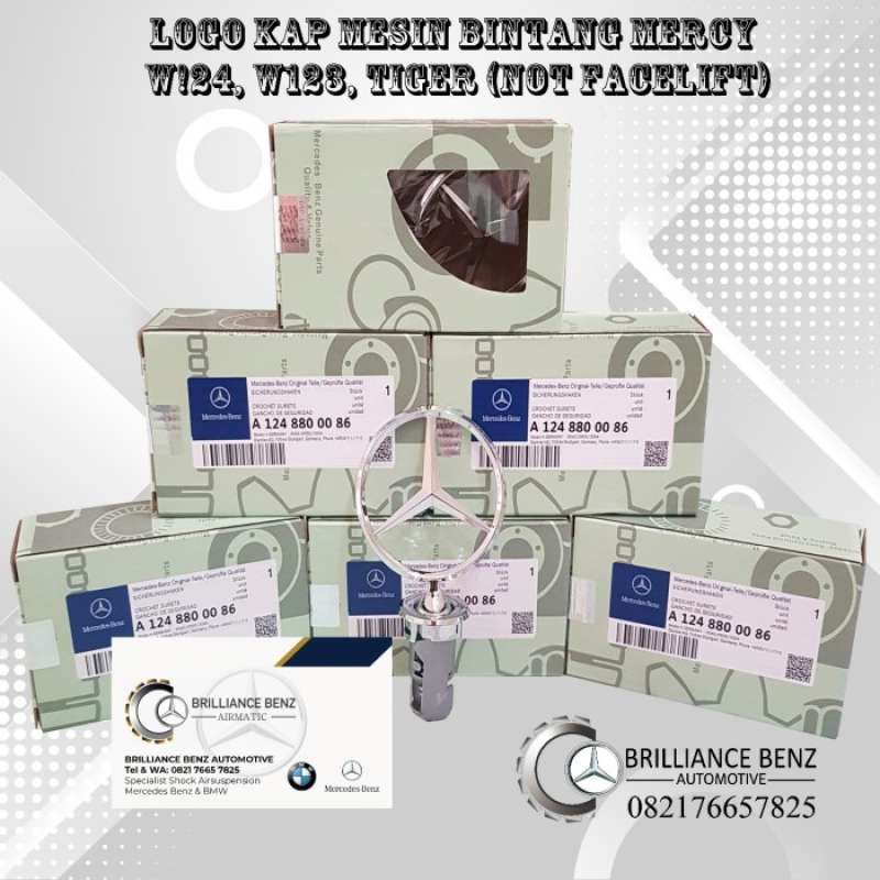 Promo Limited Hood Logo Mercedes Benz Badge Emblem Depan Kap Mesin ...
