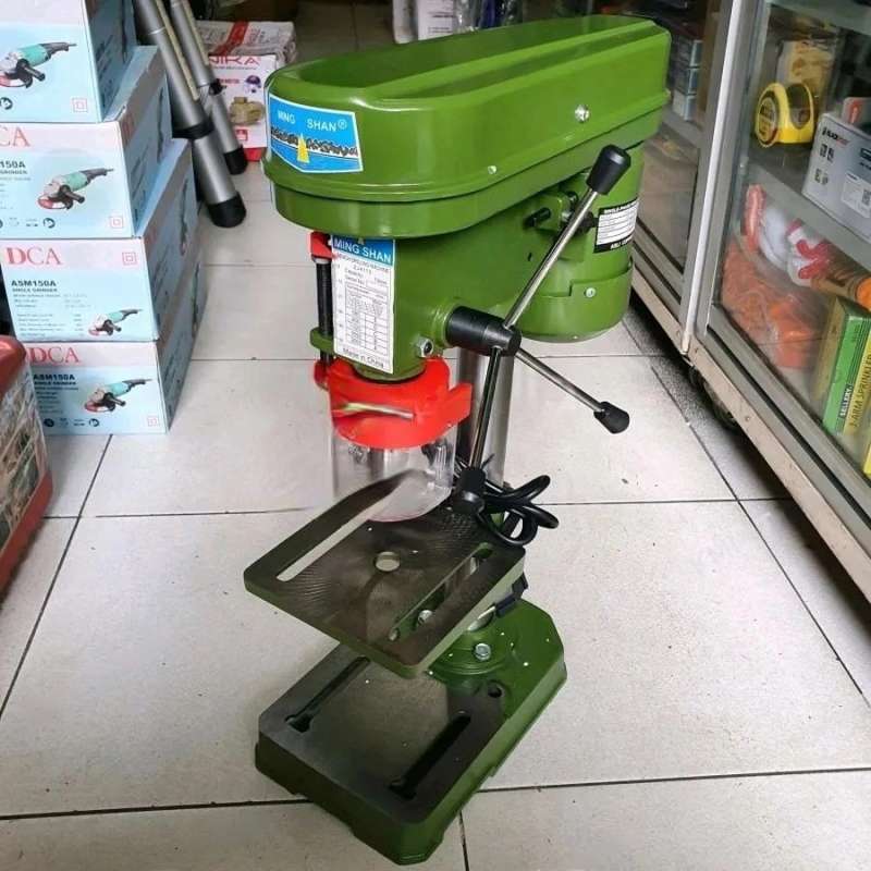 Jual Ming Shan Bor Duduk Kayu Besi 13mm Drill Press 13 Mm 250 W 5 Speed ...