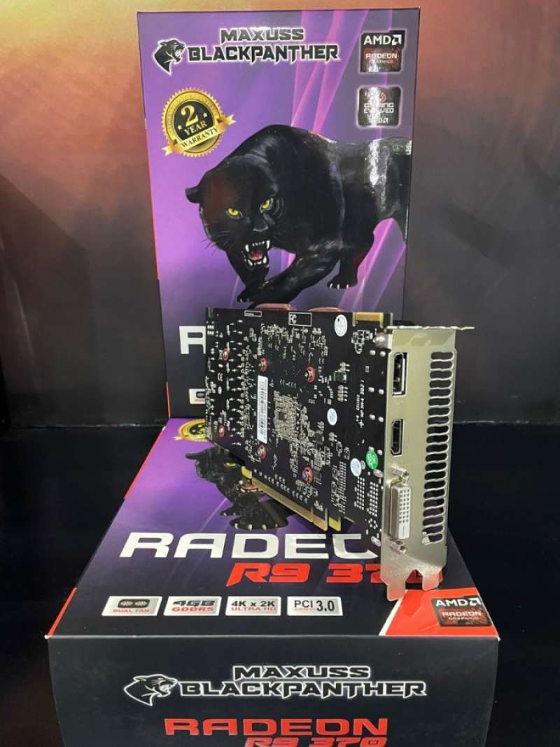 Jual Vga Black Panther Radeon R9 370 4gb Ddr5 256bit Vga Gaming Ori Di ...