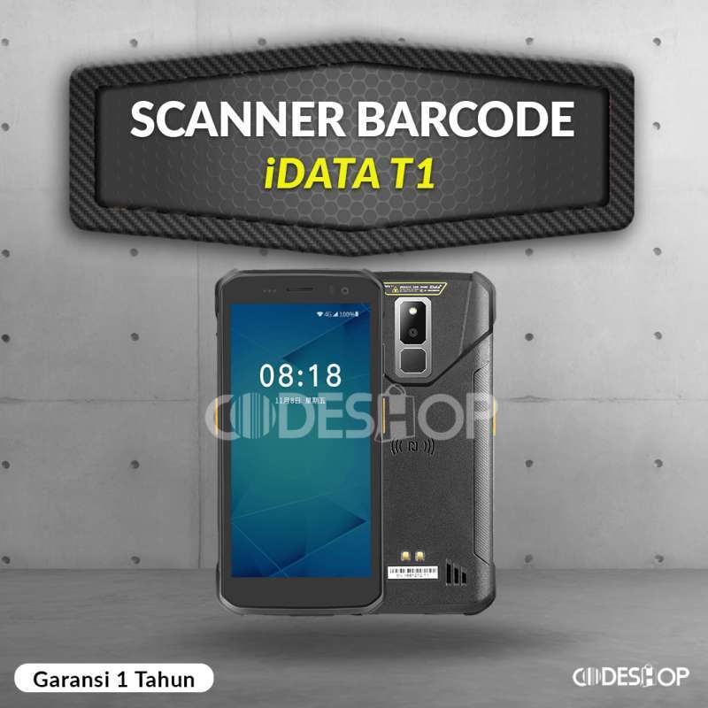 Jual Mobile Barcode Scanner IDATA T1 Scan Android PDT 2D Tahan Banting di Seller CODESHOP ...