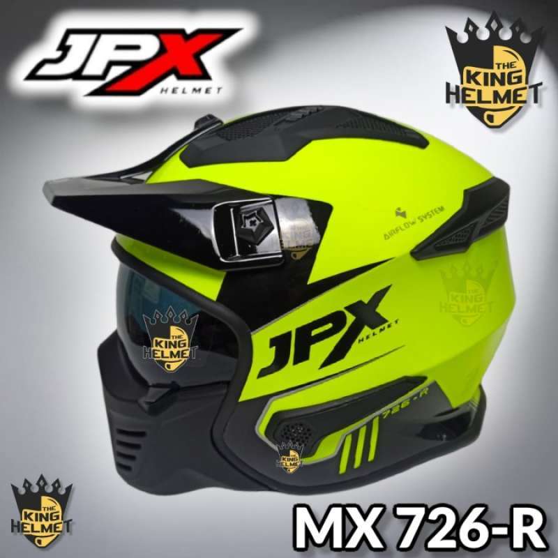 Jual Limited Helm Jpx Mx 726 R Solid Cross Over Full Face Jpx Original ...