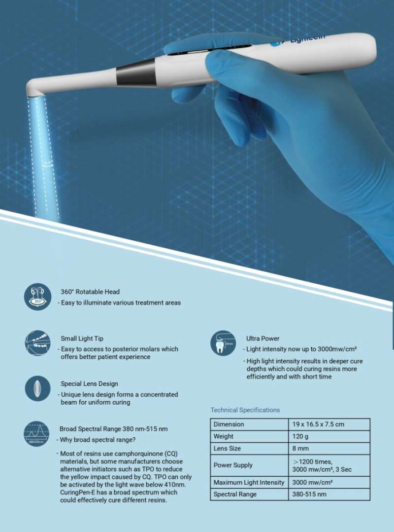 Jual Light Cure Curing Eighteeth Curingpen-e Di Seller Anes Medika ...