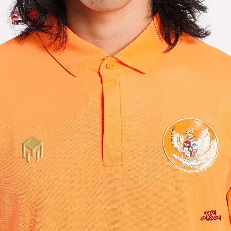 Jual Mills Timnas Indonesia Garuda Poloshirt 1701gr - Orange 4xl Di ...