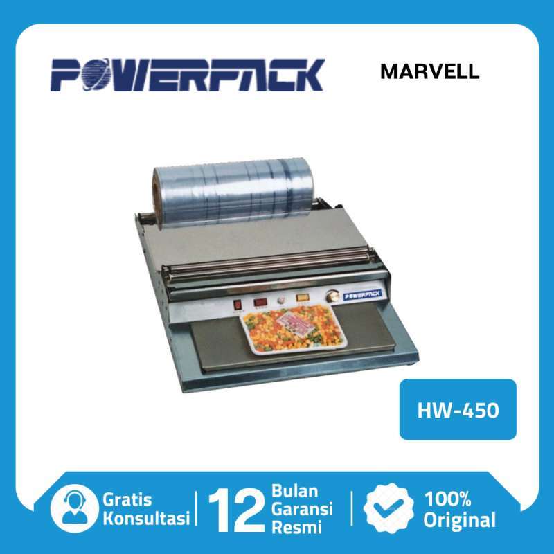 Jual HAND WRAPPING POWERPACK HW-450 MESIN PEMBUNGKUS MAKANAN PLASTIK ...