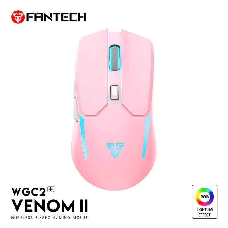 Jual Mouse Fantech VENOM II WGC2 Wireless Gaming Rechargeable Pink ...