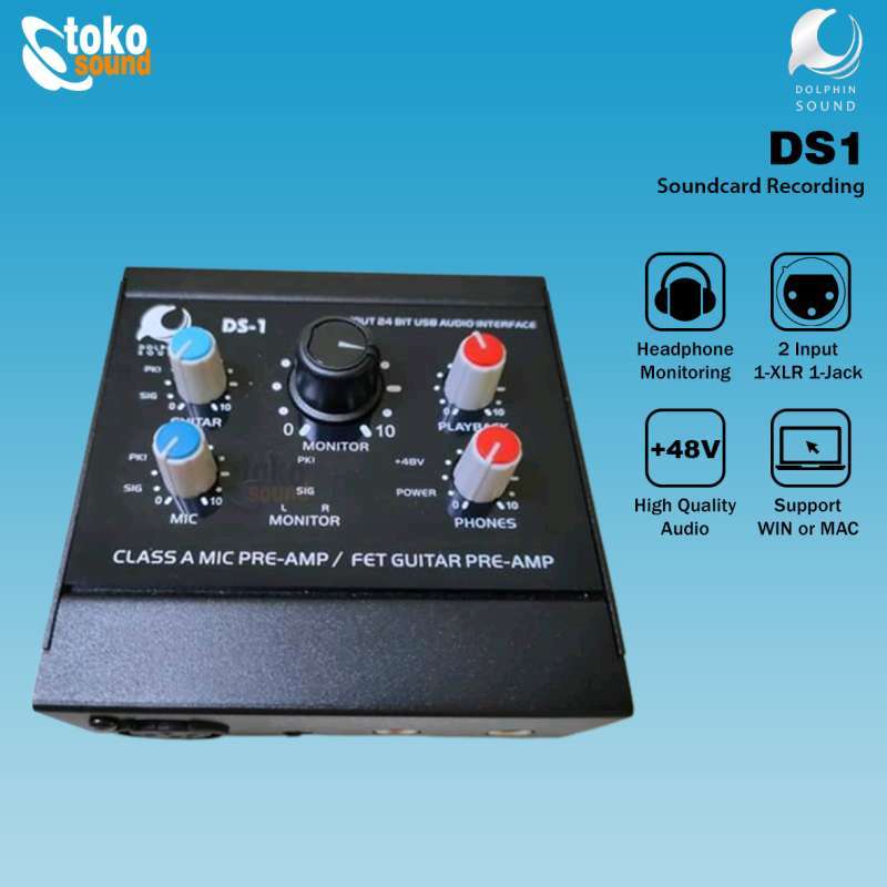 Jual Dolphin Sound DS1 USB Audio Interface di Seller Tokosound Proaudio ...