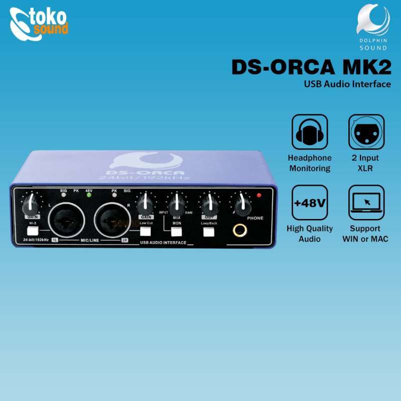 Jual Dolphin Sound Ds Orca Mk2 USB-C Audio Interface Di Seller ...