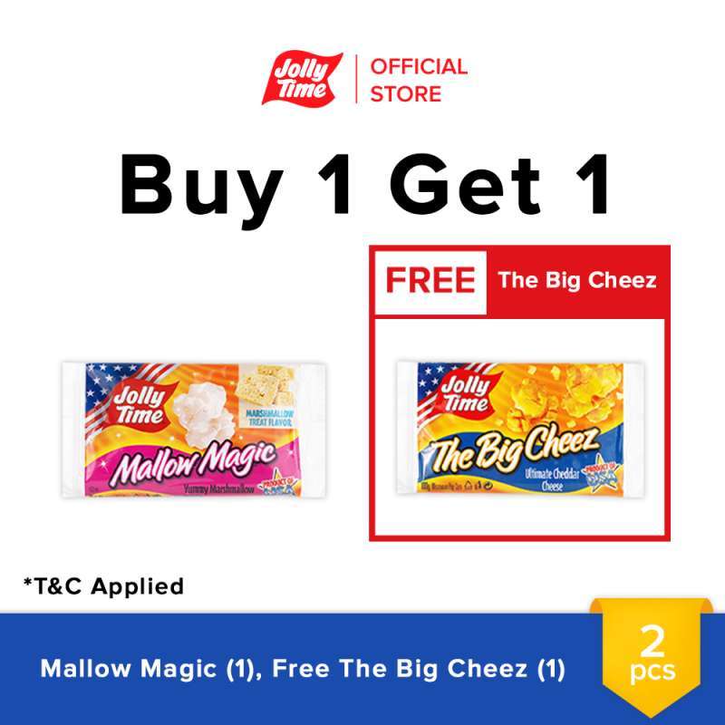 Jual Buy 1 Get 1 Jolly Time Mircowave Popcorn - Mallow Magic Free Big ...