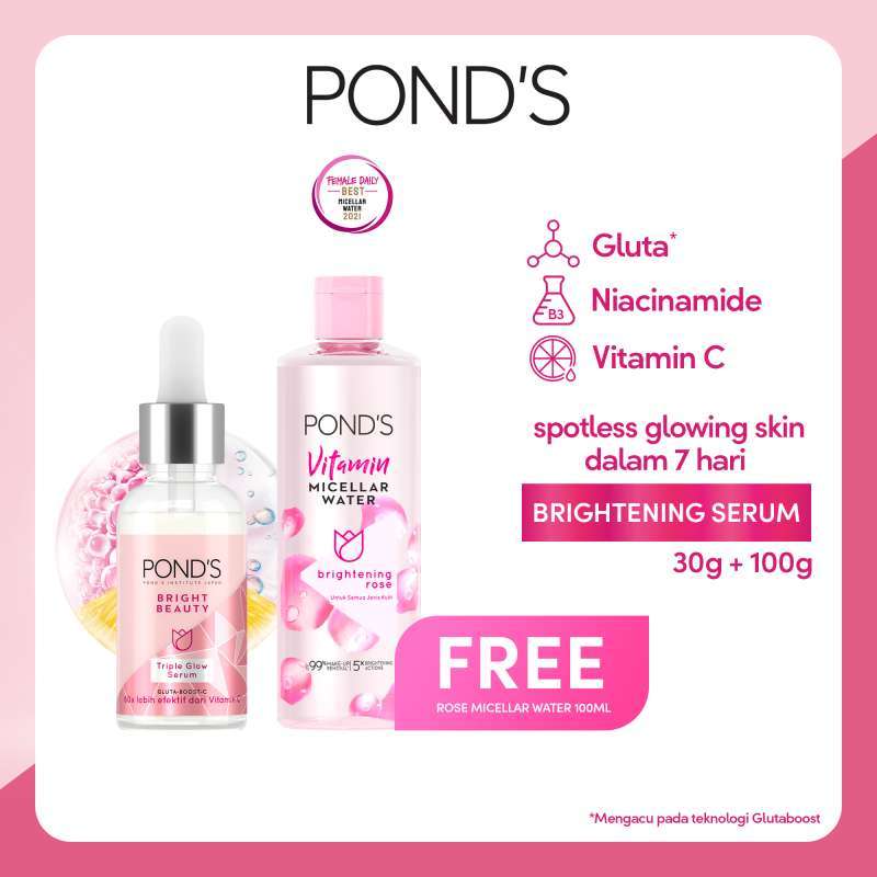 Promo POND'S Bright Beauty Power Serum [30 g] FREE POND'S Brightening ...