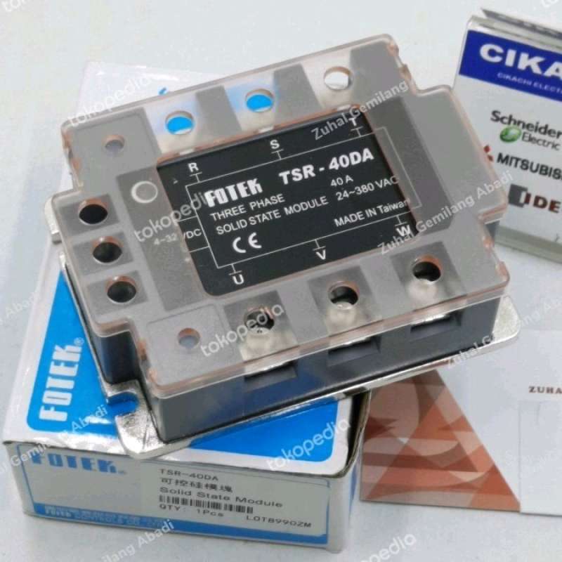 Promo TSR-40DA (40A),THREE PHASE SSR, FOTEK Diskon 23% di Seller ...