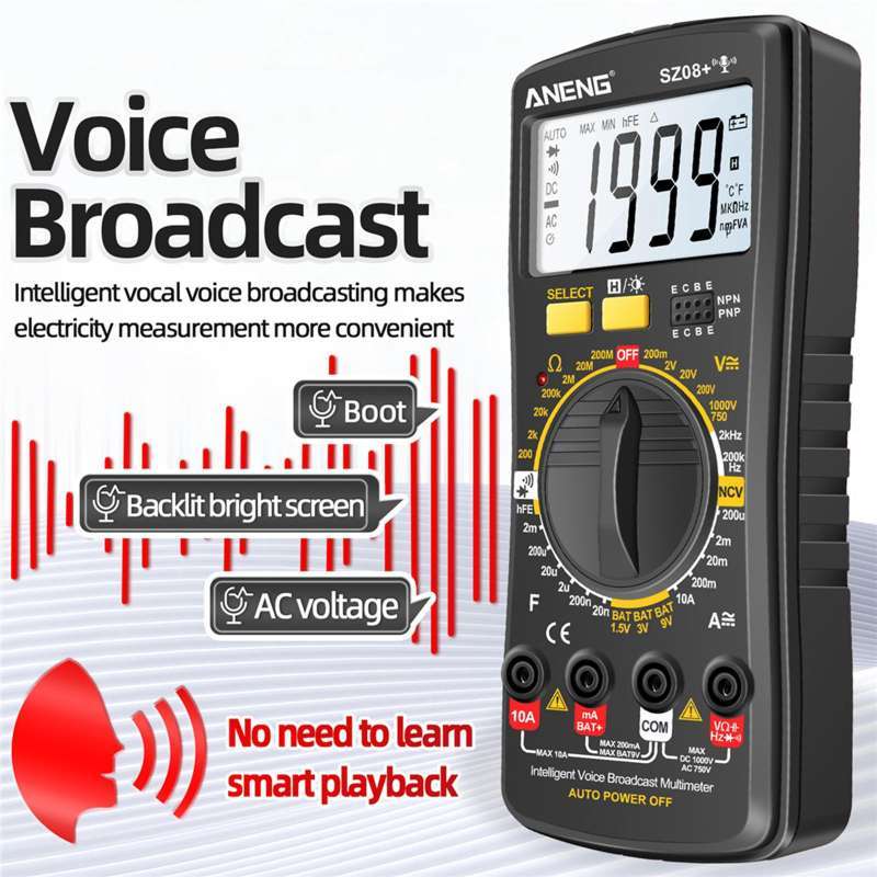 Promo Digital Multimeter Meter Meter Test Current Circuit for Circuit ...