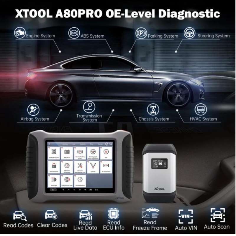 Jual Xtool A80 Pro ECU Program/Coding Bi-Directional 31+ Reset ...