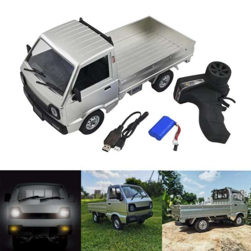 Promo Toy Grade WPL D12 RC Truck 1:10 260 Motor Climbing On-Road 4WD RC ...