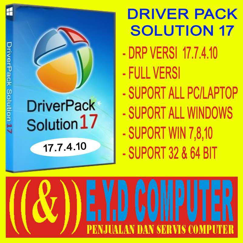 Jual DRIVER PACK SOLUTION VERSI 17.7.4.10 UPDATE TERBARU DRP 17 di Seller TOKO EYD COMPUTER ...