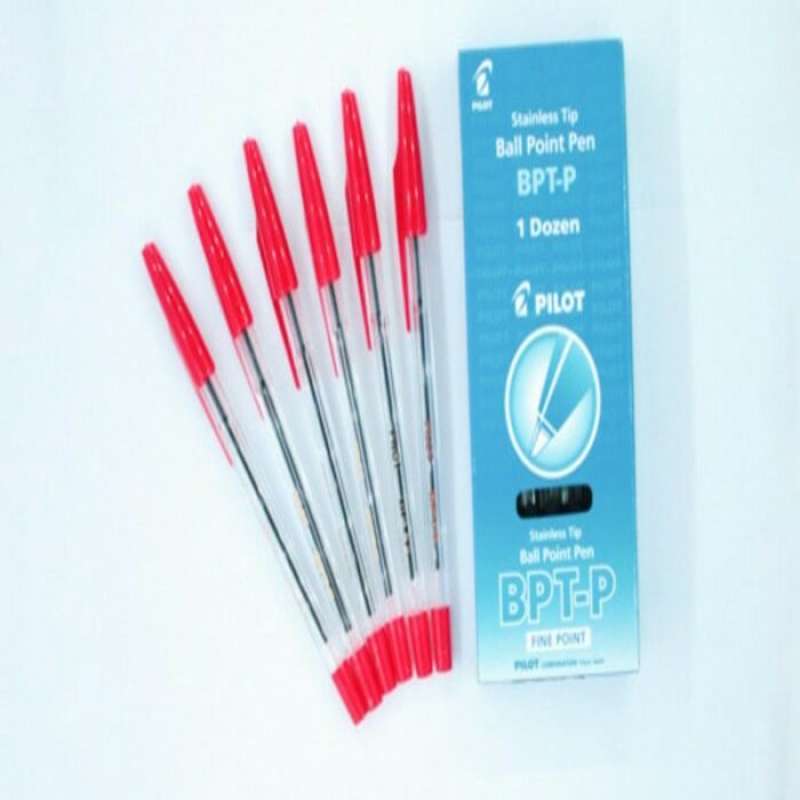 Jual PULPEN / PEN / BALLPOINT WARNA MERAH PILOT BPTP ASLI ORIGINAL ...
