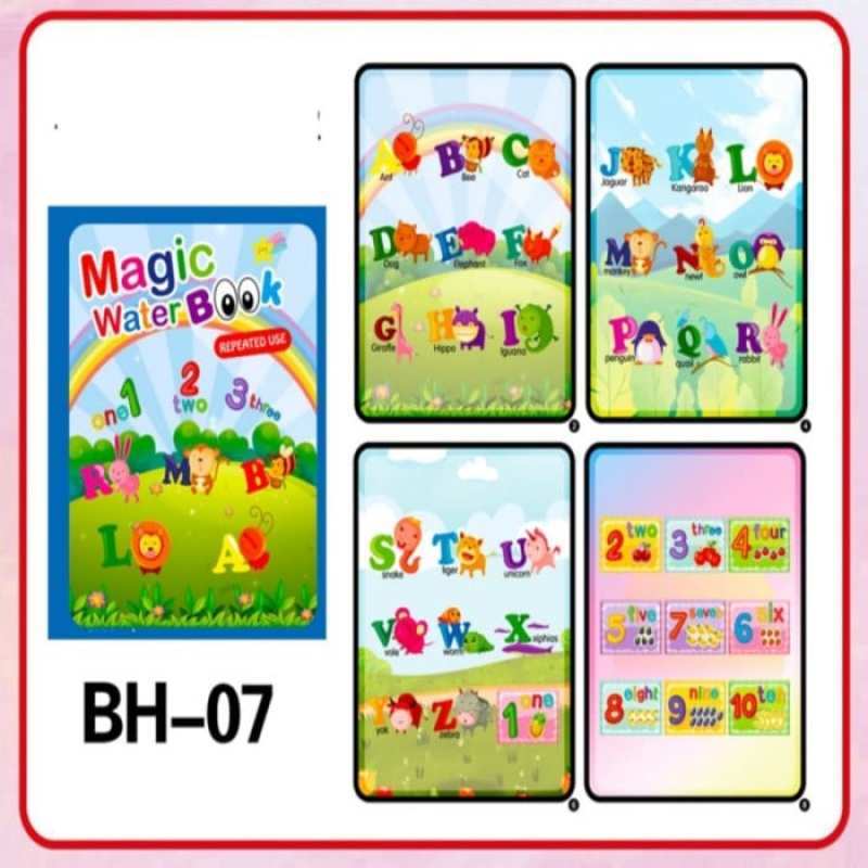 Promo Magic Water Book / Buku Edukasi Gambar Mewarnai Anak Spidol Pena ...