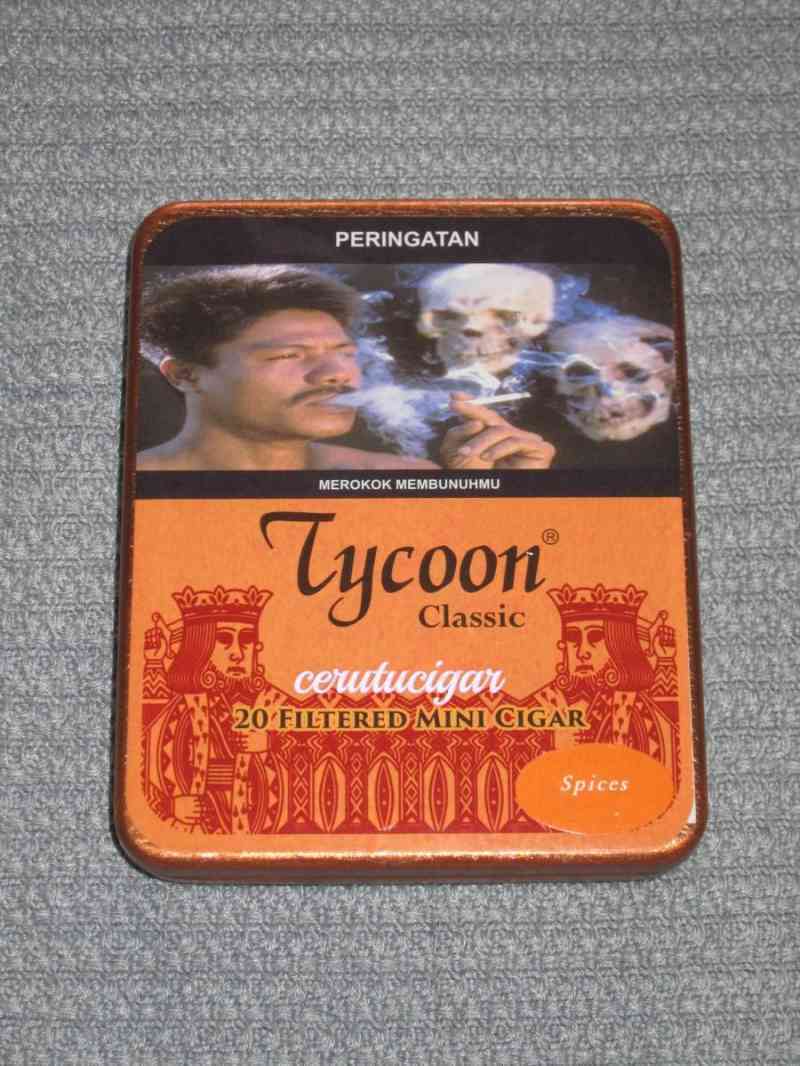Jual cerutu spices, mini cigar rempah, tycoon tin mini cigar classic ...