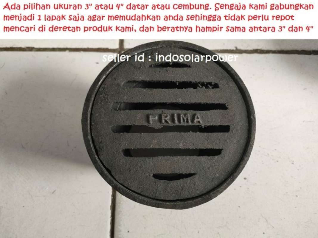 Promo Roof Drain Saringan Pipa Air Atap 3 4 3 4 Inch Iron Cast Datar ...