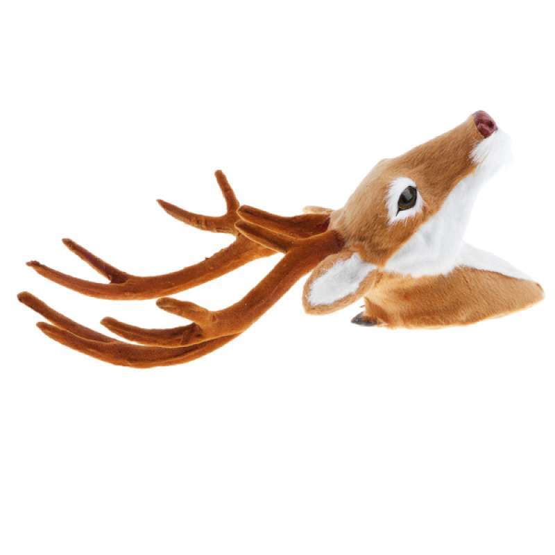 Promo 10 Realistic Deer Head Plush Stuffed Animal Toy for Kids Children ...