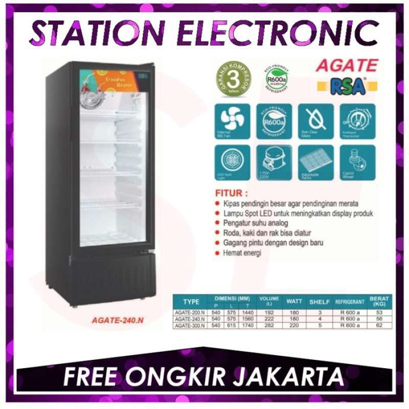 Promo GEA/GETRA/RSA AGATE-240 Showcase Cooler Diskon 33% di Seller ...