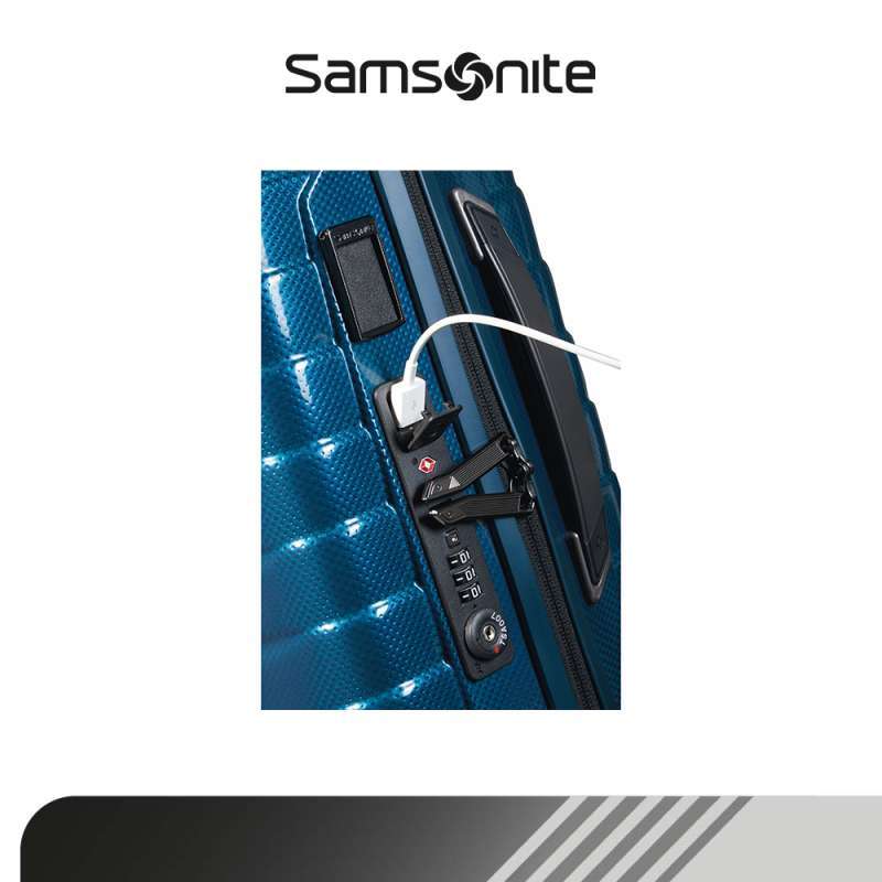 Jual Samsonite Koper Hardcase Proxis Spinner 20 Inch - Petrol Blue Di ...