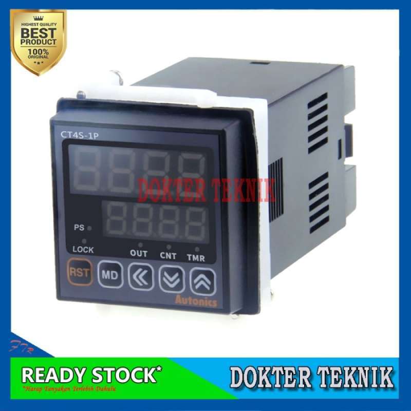 Promo CT4S-1P4 AUTONICS COUNTER TIMER CT4S 1P4 DIGITAL COUNTER CT4S1P4 Diskon 33% di Seller Umar ...