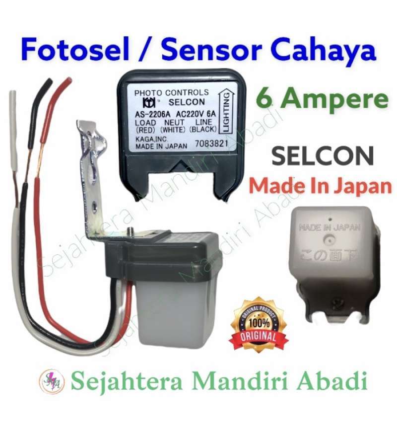 Jual Photocell Selcon 6 Ampere Sensor Cahaya 1300 Watt Ldr Made In ...