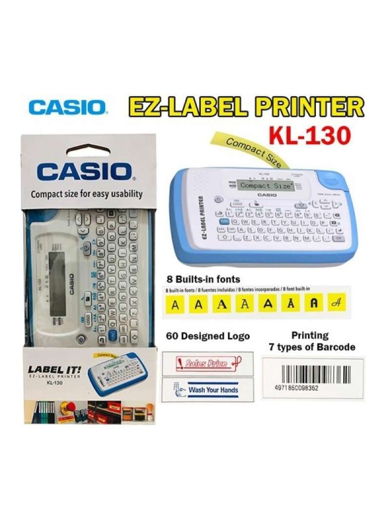 Jual Casio Kl 130 label printer original casio mesin label printer di ...