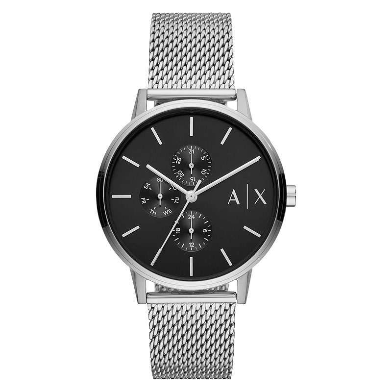 Jual Armani Exchange AX2714 Men Black Dial Mesh Strap [ Machtwatch ] di ...