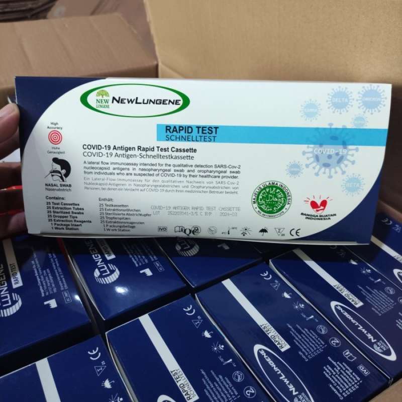 Promo ALAT SWAB TEST ANTIGEN NEW LUNGENE NASAL ORIGINAL ISI 25 PCS ...