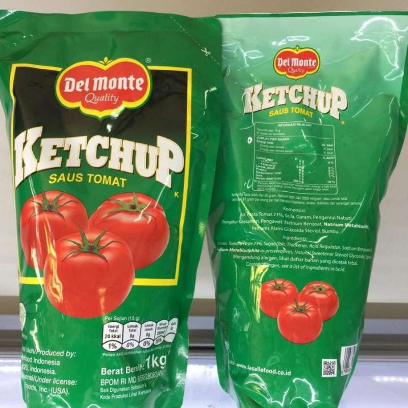 Jual Saus Tomat Ketchup Delmonte 1 kg Standing Pouch di Seller ...