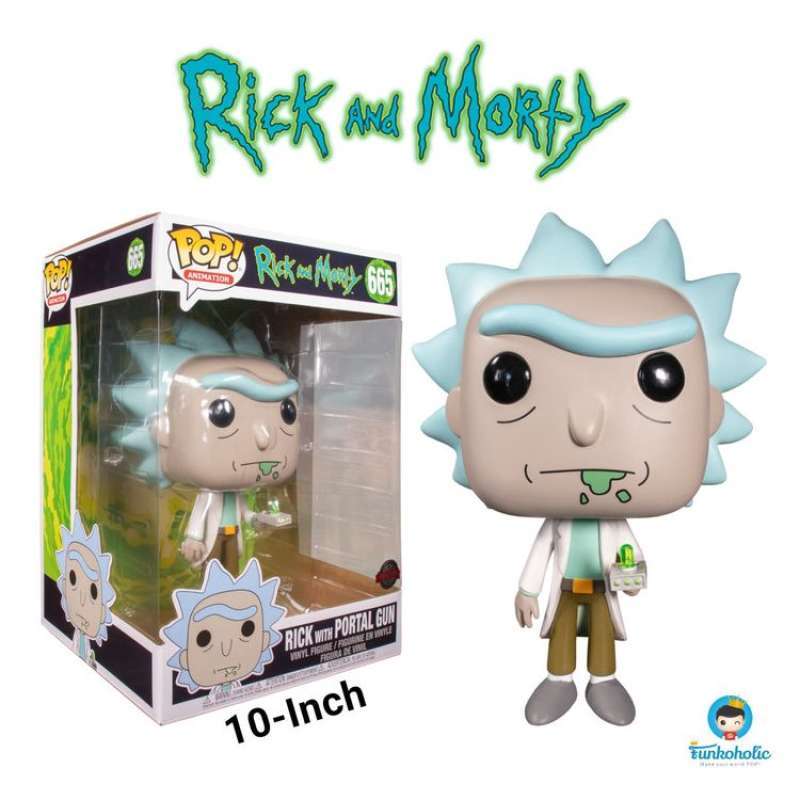Jual Funko POP! Rick and Morty - Rick with Portal Gun 10-Inch ...