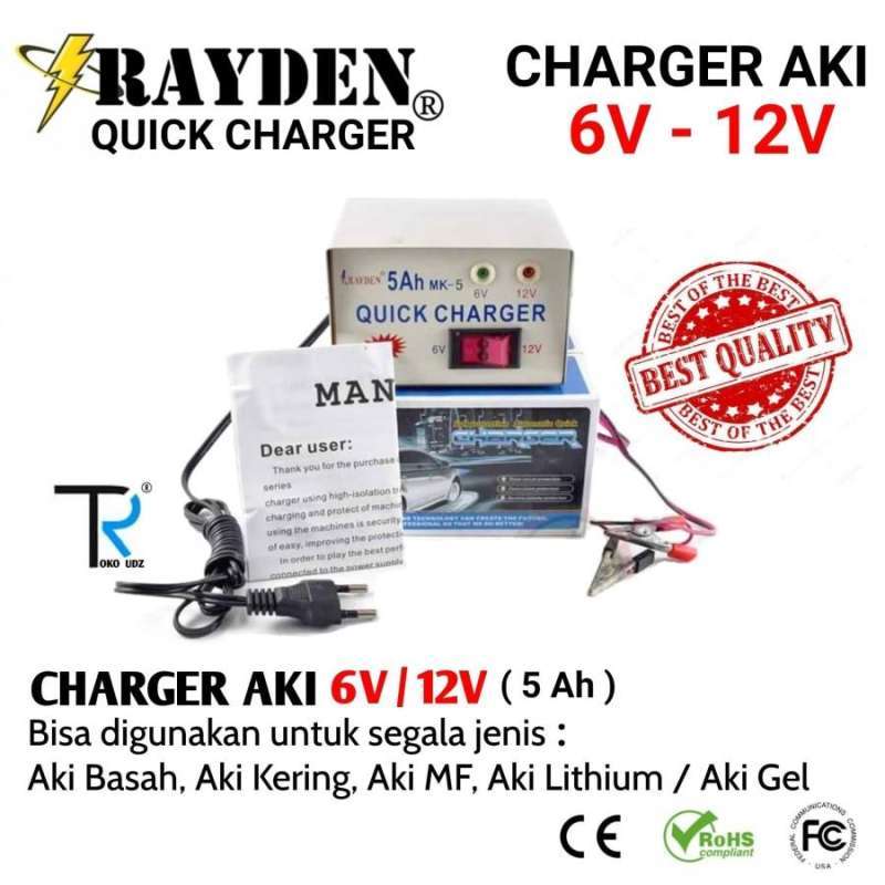 Jual Charger Aki/Baterai 6V 12V Rayden 5Ah di Seller Tokorudz - Mangga Besar, Kota Jakarta Barat ...