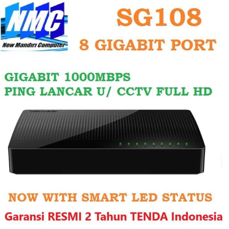 Promo Tenda SG108 SG-108 8-Port Gigabit Desktop Switch 10/100/1000 ...